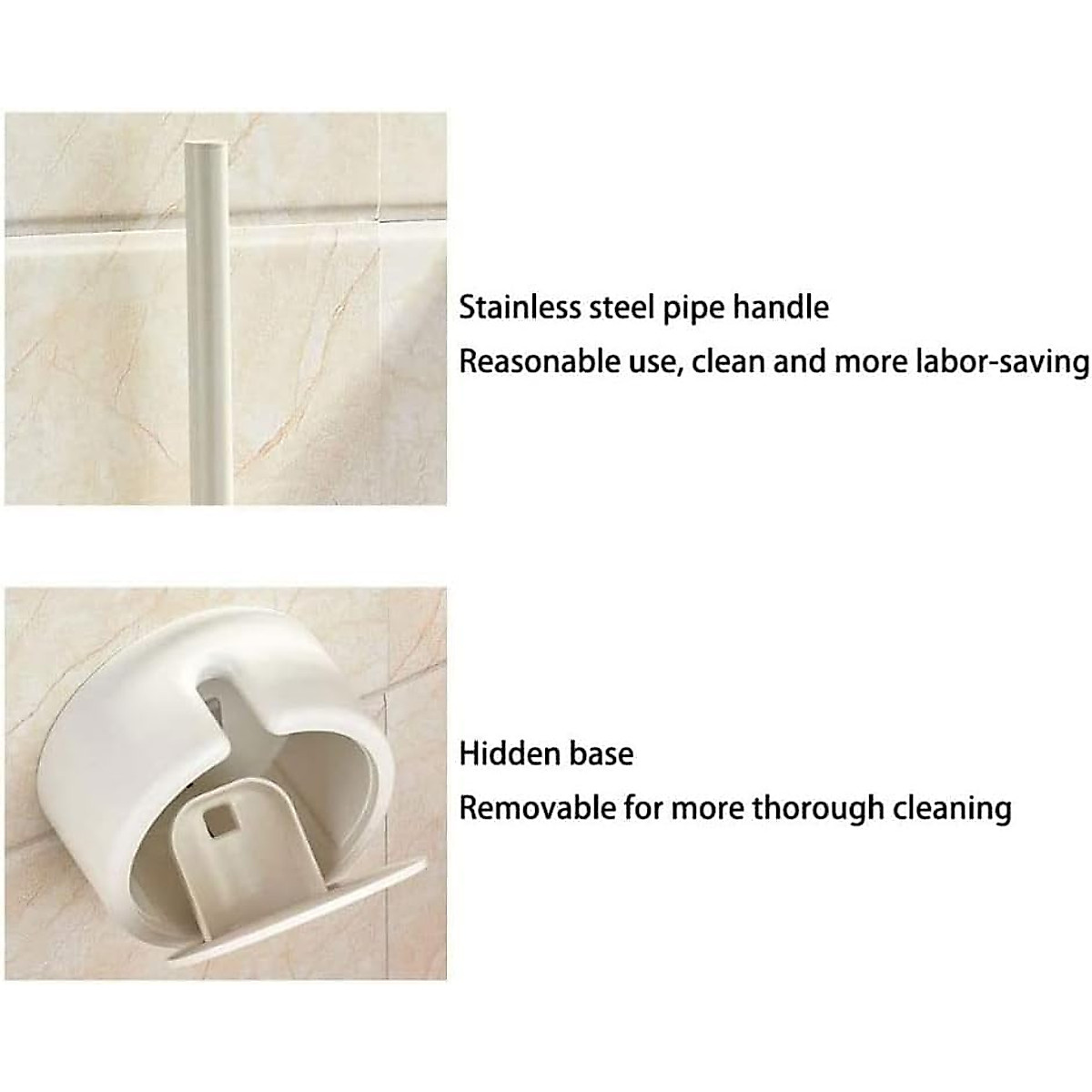 Creative Toilet Bowl Brush and Stand Cute Wall Mounted Toilet Cleaner Brush Home Toilet Brush for Bathroom Deep Cleaning