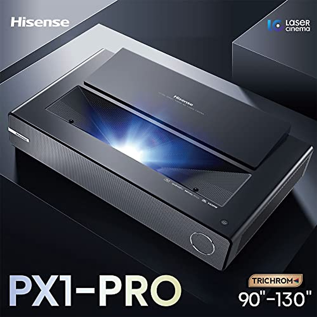 Hisense PX1-PRO 90-130" Ultra Short Throw 4K HDR Laser Projector 2200 LM with Android TV Cord Cutting Bundle with DIRECTV Stream Device Quad-Core 4K Android TV Wireless Streaming Media Player