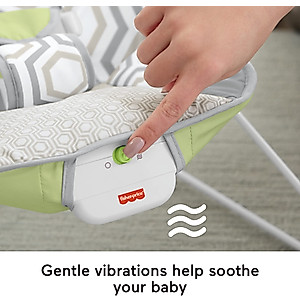 Fisher-Price Baby's Bouncer – Green, bouncing seat for soothing and play for newborns and infants [Amazon Exclusive]