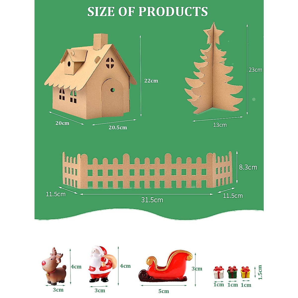 DIY Miniature House Kit, Build & Paint Dollhouse, Arts and Crafts Birthday Gifts for Kids Boys and Girls Age 3-12 (Moore's House)