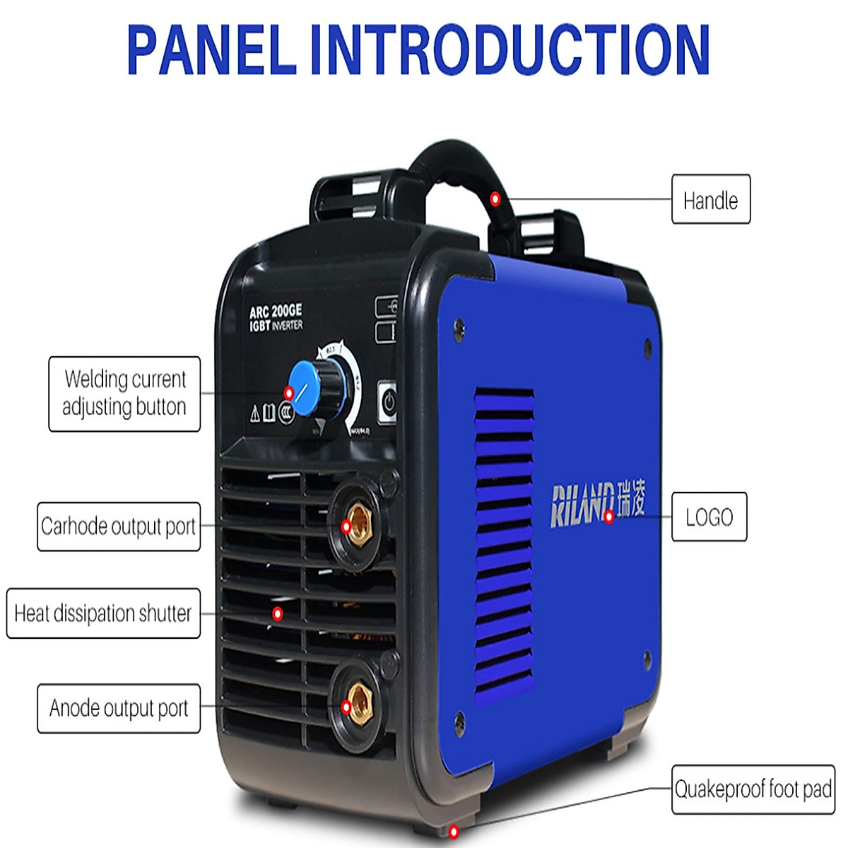 Electric Welding Tools ARC 200GE Inverter ARC Welder IGBT MMA ARC Welding Machine For Home Beginner Car Repair and Welding