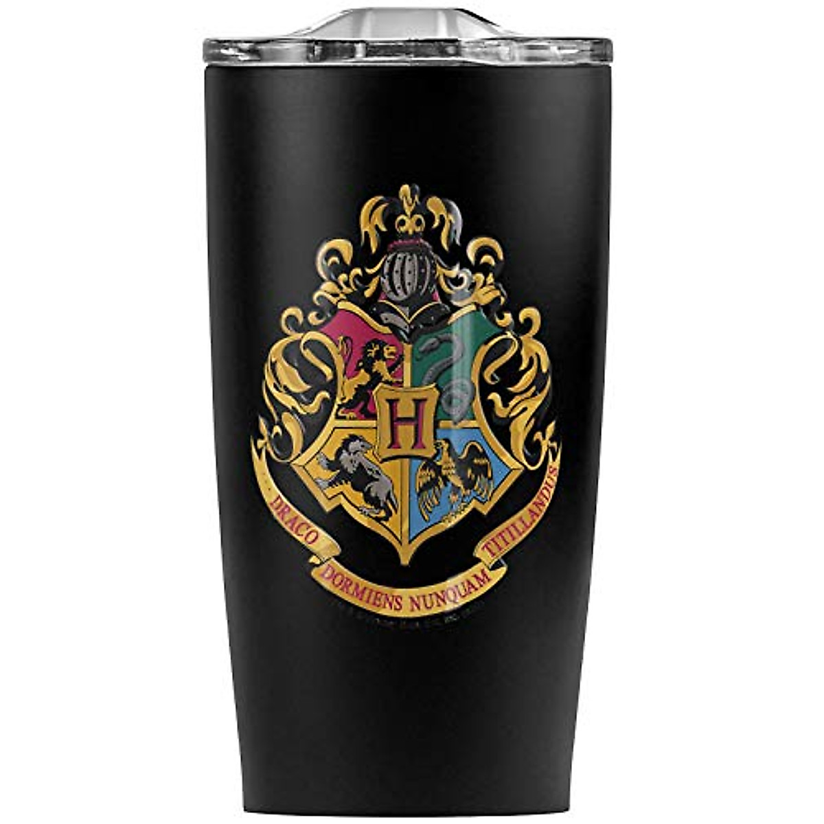 HARRY POTTER/HOGWARTS SCHOOL CREST - Stainless Steel Tumbler 20 oz Coffee Travel Mug/Cup, Vacuum Insulated & Double Wall with Leakproof Sliding Lid | Great for Hot Drinks and Cold Beverages