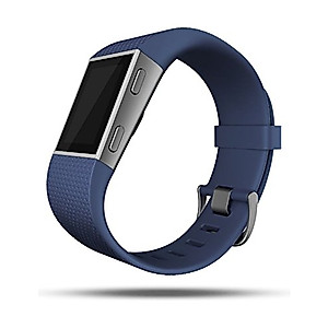 Fitbit Surge Wireless Smart Fitness Watch Superwatch Wireless Activity Tracker with Heart Rate Monitor, Blue, Small (5.5-6.3 in) (Renewed)