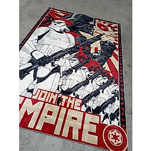 starwars Rug, Join The Empire Rug, Empire Propaganda Rug, Boy Room Rug, Fantastic Rug, Area Rug, Non Slip Rug coolVibesR114.5 140x200cm = 4.6 ft x 6.5 ft