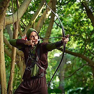 KAINOKAI 58" Laminated Recurve Bow,Amercian Hunting Bow Archery Bow 20-60lbs (50LBS, Right Hand)