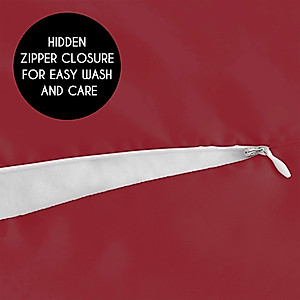 Sweet Jojo Designs Red and Black Woodland Plaid Flannel Body Pillow Case Cover for Rustic Patch Collection (Pillow Not Included)