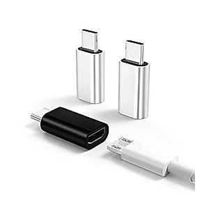 3-Pack,USB C to Micro USB Adapter USB-to-USB A Type C Male to Microusb Female Connector for Samsung Galaxy s7 s8 s9 s10 USBC Converter