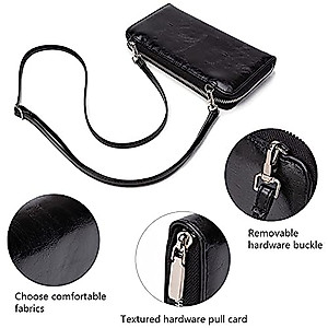 Small Crossbody Bag Touch Screen Phone Bag Shoulder Handbag Wallets Purse for Women & Girls (#1 Black)