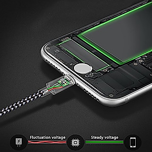 [MFi Certified] iPhone Charger 4Pack(3/6/6/10FT) USB Lightning Cable Nylon Braided Fast Charging iPhone Cord Compatible iPhone14/All iPhones/iPad/iPod