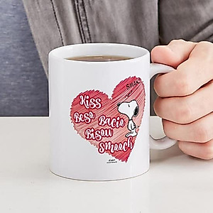 CafePress Snoopy Kisses Mug Ceramic Coffee Mug, Tea Cup 11 oz