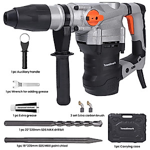 1-9/16" SDS-Max Heavy Duty Rotary Hammer Drill with Vibration Control, Safety Clutch,13 Amp 3 Functions Demolition Rotomartillo for Concrete