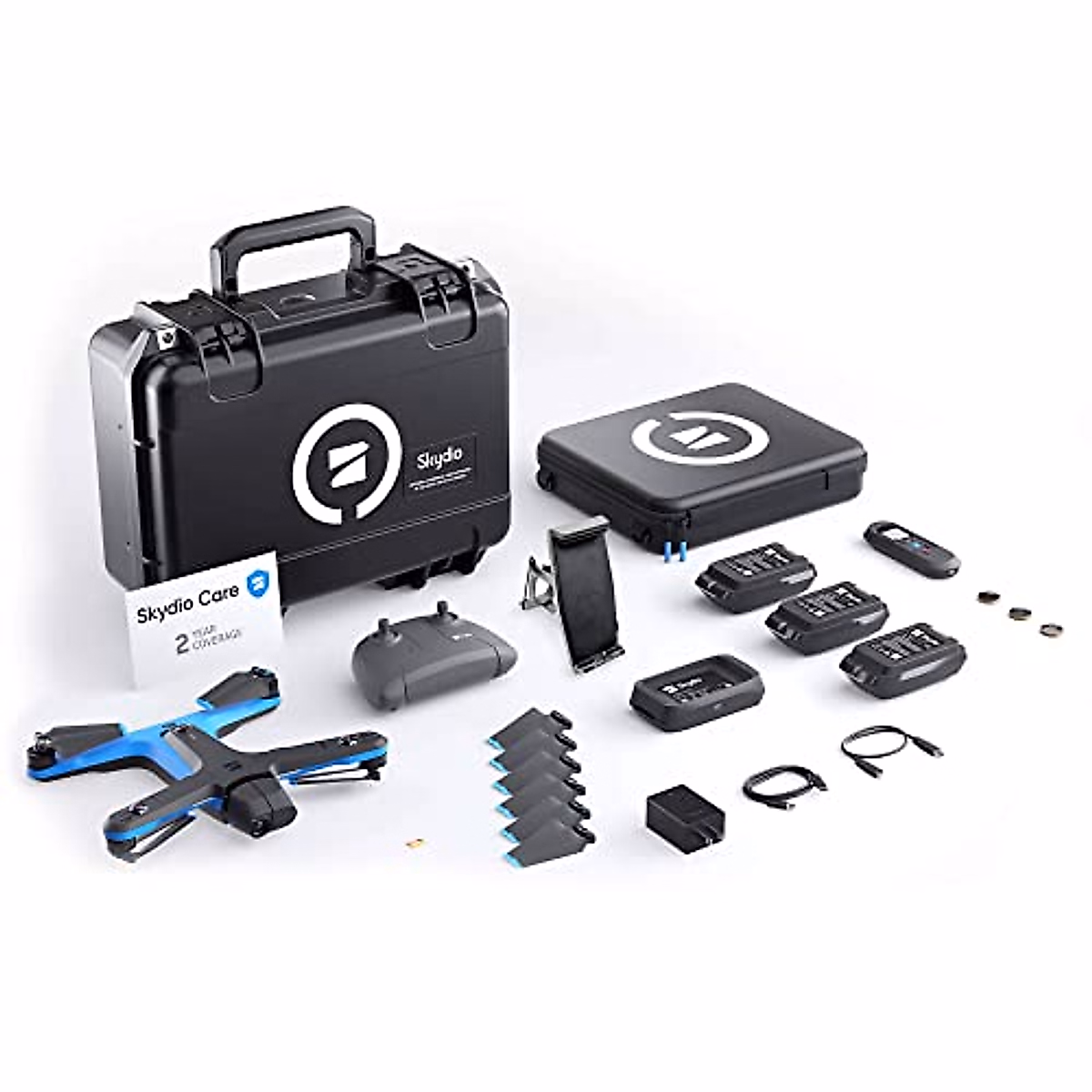 Skydio 2+ Pro Kit - Autonomous Cinema Drone with Advanced Cinematic Skills, Unmatched 360° Obstacle Avoidance, 4K60 HDR Camera, 27 Minute Flight Time, with 2 Year Skydio Care Warranty