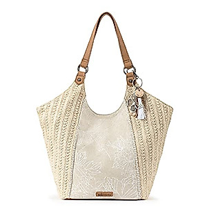 Sakroots womens Roma Straw Shopper, White Flower Blossom, One Size US