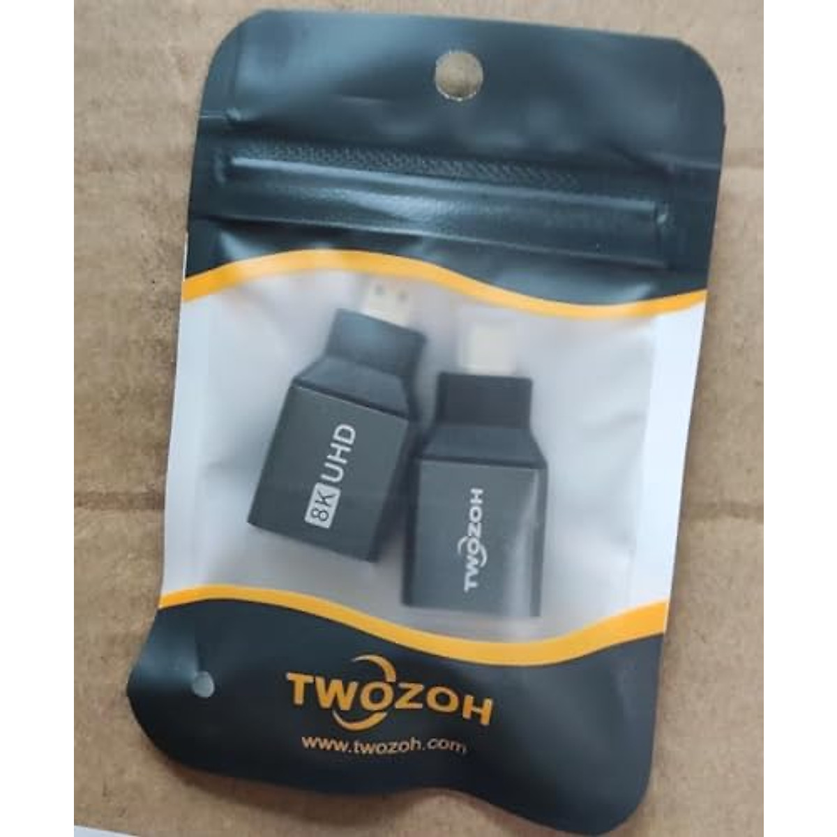 Twozoh 8K Micro HDMI Adapter (2-Pack), 2.1 Micro HDMI Male to Standard HDMI Female Adapter Convertor Support 8K@60Hz, 4K@144Hz, 2K@240Hz