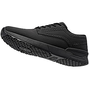 LARNMERN Non Slip Work Shoes for Men Kitchen Chef Slip Resistant Shoe Waterproof Food Service Restaurant Cooking Slip on Sneakers Walking and Casual Comfortable Working Footwear/Black/11