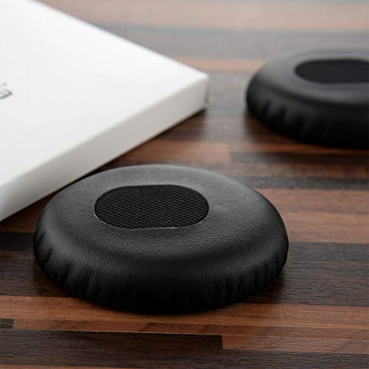 Geekria QuickFit Replacement Ear Pads for Bose QC3 ON-Ear, QuietComfort 3 Headphones Ear Cushions, Headset Earpads, Ear Cups Cover Repair Parts (Black)