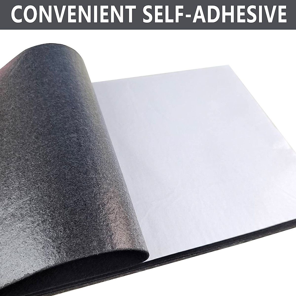 Jtnohx Self Adhesive Felt Sheets, 11 Pieces Stiff Sticky Felt, 8"x12" Felt Sheets with Adhesive Backing for Crafts, Felt Drawer Liner for Jewelry Box Drawer DIY (Black)