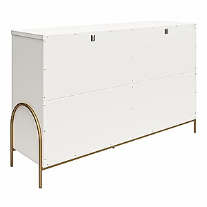 CosmoLiving by Cosmopolitan Anastasia Dresser, 6 Drawer, White