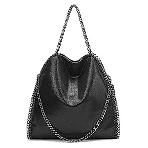 Work Bags for Women Fashion Large Tote Bag Womens Purses and Handbags(Black)