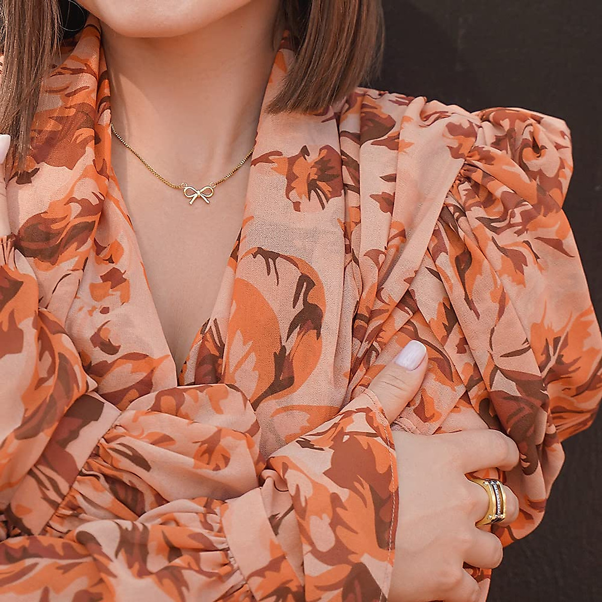 CIUNOFOR 14K Gold Plated Ring Simulated Diamond CZ Cocktail Rings for Women and Men Gold Statement RingsWide Bands Parallel Bar Ring Unisex Customized Personalized (7)