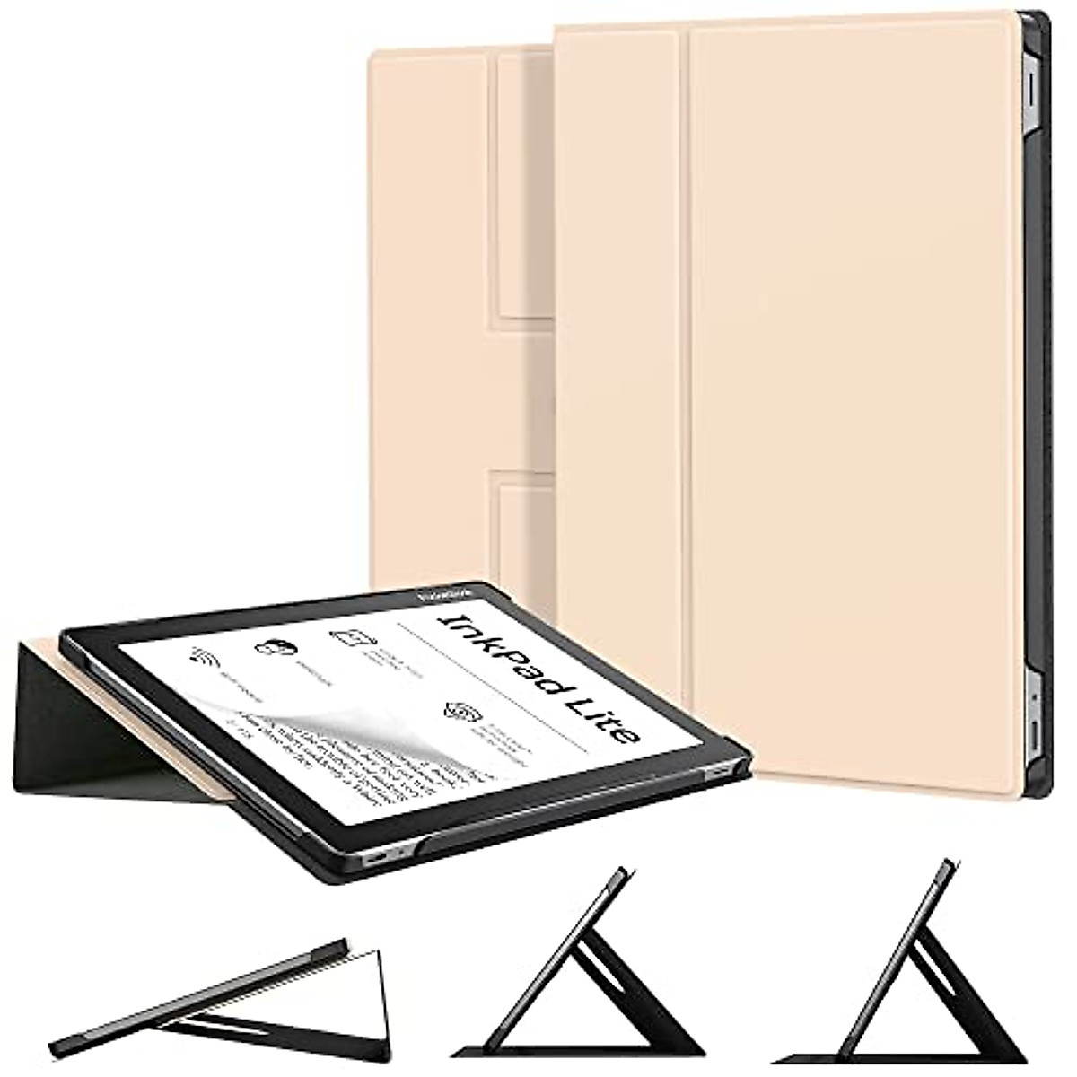 E NET-CASE Case for Pocketbook InkPad Lite 9.7 inch,360 Degree Rotating Protective Tablet, Lightweight Smart Cover Folio Stand Hard Shell Cover for Pocketbook InkPad Lite 9.7 Inch