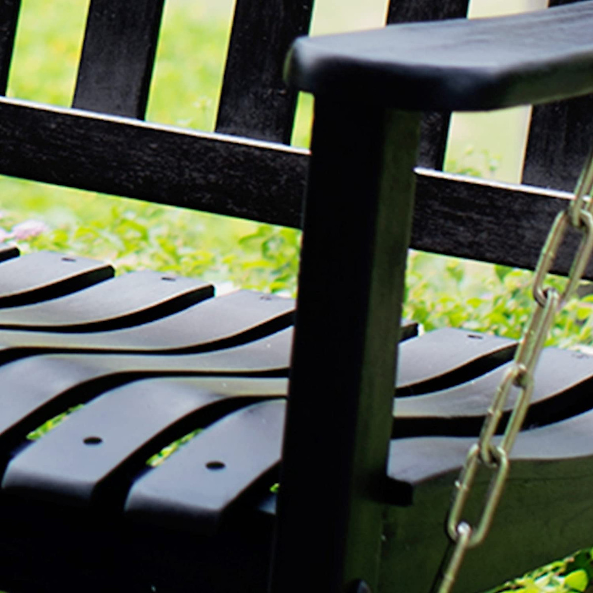 Cambridge Casual Solid Wood Bentley Porch Swing, Black