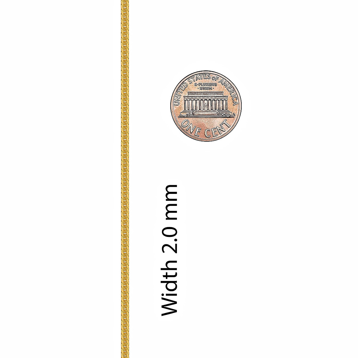 LIFETIME JEWELRY Crushed Herringbone Chain Necklaces for Women and Men 24k Gold Plated (20 inches, 2mm, Gold)