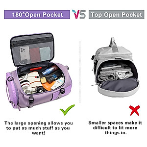 ACESAK Gym Bag for Women - Small Sports Duffle Bag with Shoes Compartment & Wet Pocket - 28L Gym Accessories Backpack Workout Bag Waterproof Carry On Rucksack Daypack