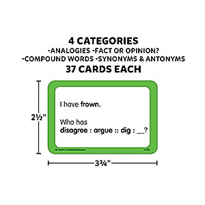 Teacher Created Resources 4&5 I Have Language Arts Game, Multi, 5.5 x 1.75 x 4 inches