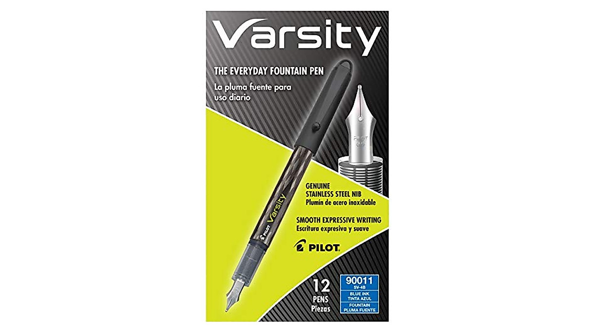 Pilot Varsity Fountain Pen - Smooth Blue Ink
