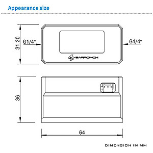 Barrowch OLED Temperature Display with Alarm and Intelligent Shutdown