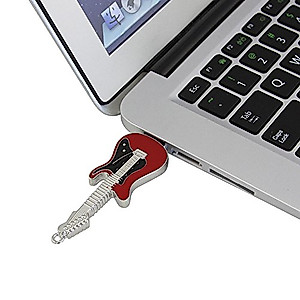 32GB USB 2.0 Flash Drive Metal Music Guitar Shaped Pen Drive Memory Stick Thumb Drive