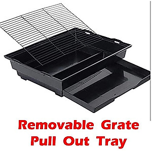 Large Canary Parakeet Cockatiel Lovebird Finch Roof Top Bird Cage with Stand -18"x14"x63" (Black with Toy)