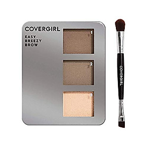COVERGIRL Easy Breezy Brow Powder Kit, Soft Brown (packaging may vary)