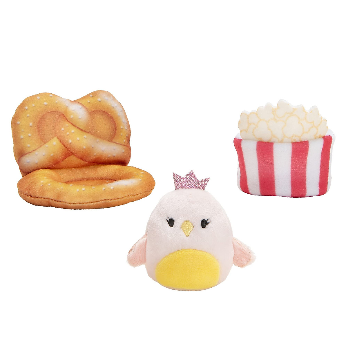 Squishville Mini-Squishmallows Cinema Playset - Includes One 2-Inch Plush, Pretzel Chair, Popcorn Bucket - Irresistibly Soft, Colorful Plush