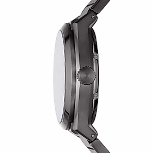 Fossil Men's Everett Automatic Stainless Steel Three-Hand Watch, Color: Smoke (Model: ME3206)