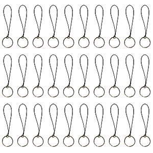 IFAMIO 30 Pcs Key Rings with Lanyards for MP3 MP4 Player Split Key Chain Rings with Nylon Strap Cord for USB Flash Drive Cellphone