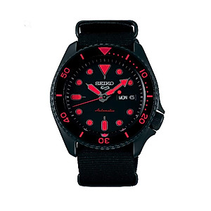 Seiko 5 Sports SRPD83K1 Man Watch Steel Red Automatic