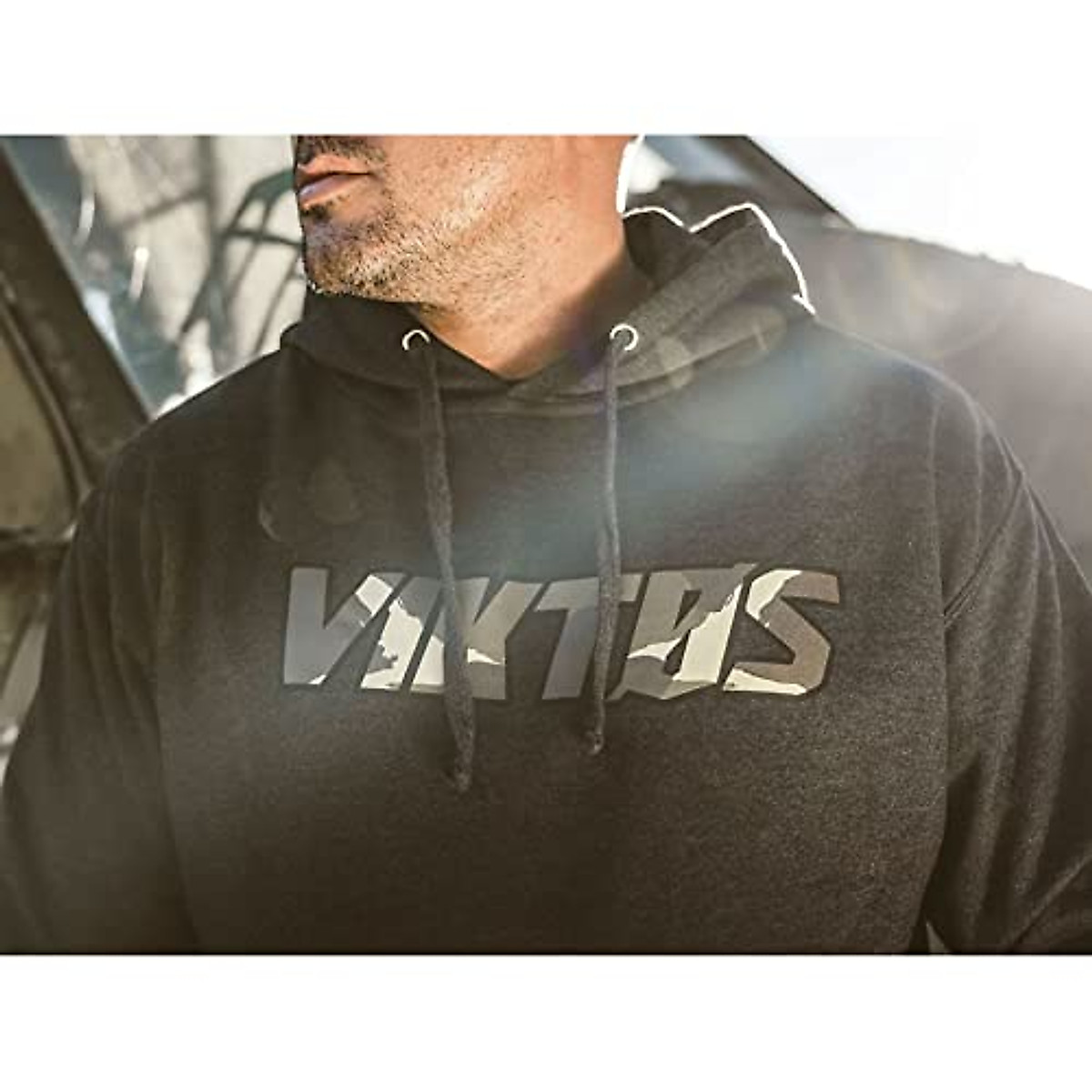 VIKTOS Brushstroke Hoodie, Charcoal Heather, Size: Large