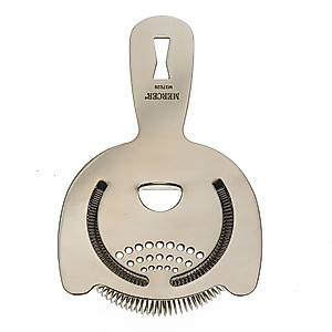 Barfly Heavy Duty Spring Bar Strainer, Stainless Steel