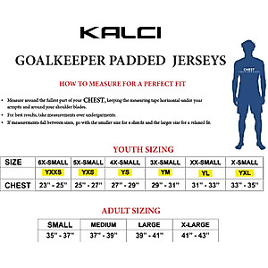 Kalci Soccer Goalie Jersey Padded Football Shirt for Adult/Kids Long Sleeve Football Padded Shirt Mens Goalkeeper Jersey Sea Green-AL