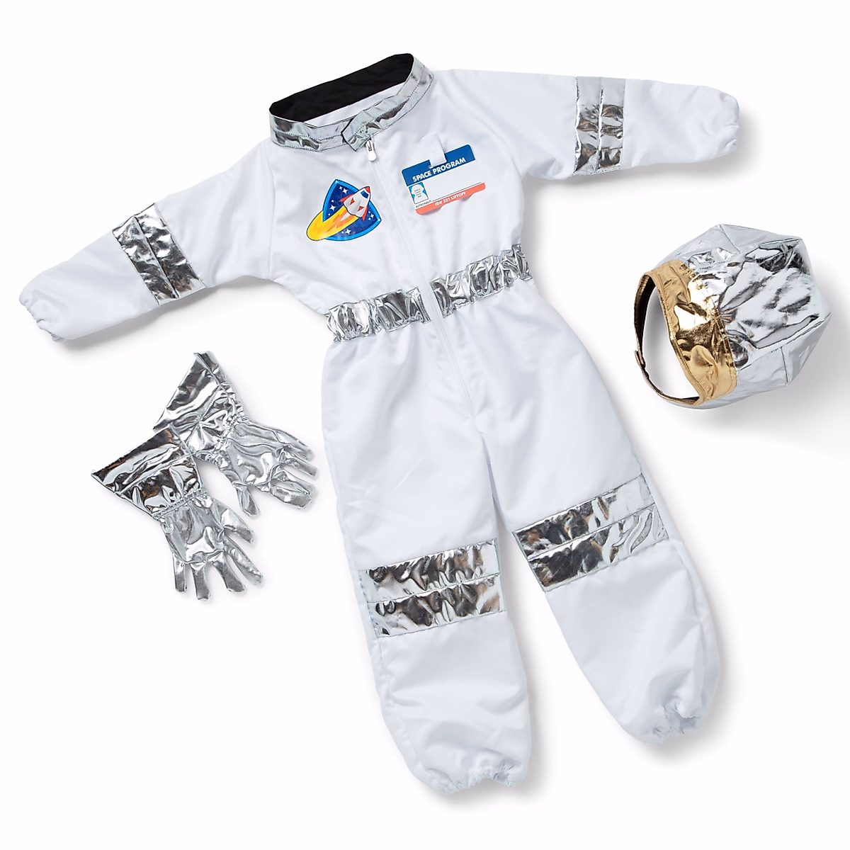 Melissa & Doug Astronaut Costume Role Play Set - Pretend Astronaut Outfit With Realistic Accessories For Kids And Toddlers Ages 3+