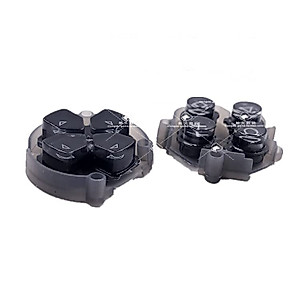 JMXLDS Replacement D-Pad Direction Button ABXY Key Left Right Function Button for PS Vita 2000 PSV 2000 Console Black