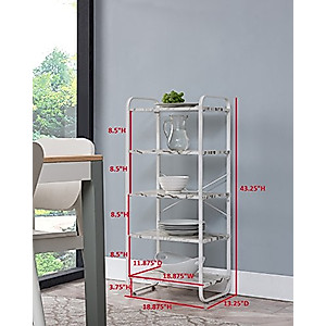 Kings Brand Furniture – Hillcrest 5-Tier Kitchen Baker's Rack - Utility Storage