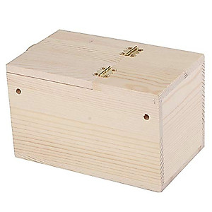Bird Breeding Box, 12x12x19.5 cm Wooden Bird House, Pet Incubation Nesting Box for Outdoor Garden Decoration, Upper Cover Can be Opened