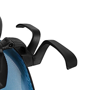 Flash Furniture Layla Ergonomic Mesh Office Chair with Synchro-Tilt, Pivot Adjustable Headrest, Lumbar Support, Coat Hanger and Adjustable Arms in Blue/Black