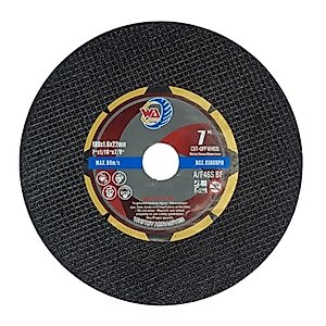 WA 10PACK - 7”x1/16"x7/8" Cutting Wheel for Metal & Stainless Steel, Cut-Off Discs Used On Angle Grinder, Diameter 7 inch, Arbor 7/8 inch, Aggressive Cut