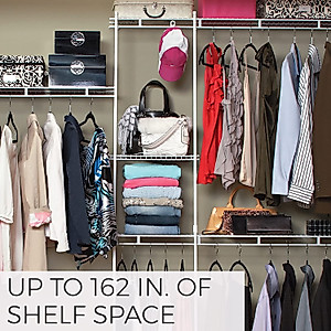 ClosetMaid 1628 Closet Organizer Kit, 5-Foot to 8-Foot, White