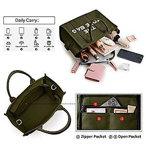 The Tote Bag For Women,Womens Tote Bags with zipper,Canvas Tote Purse Can shoulder/crossbody,Handbag