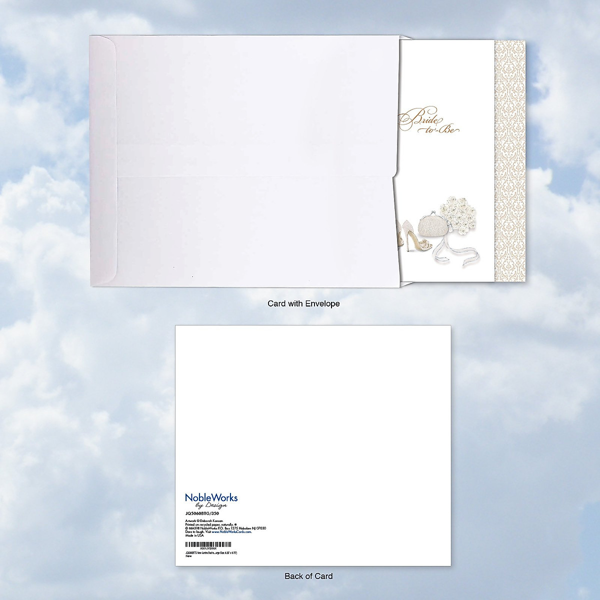 The Best Card Company - Jumbo Bachelorette Greeting Card Greeting Card 8.5 x 11 Inch with Envelope - Wedding Congratulations Bride-To-Be JQ5060BTG